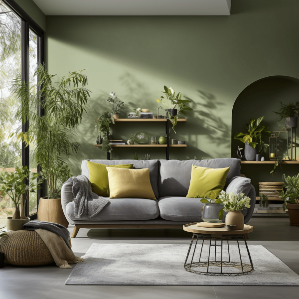 Décorer un salon vert et gris : nos conseils et idées déco