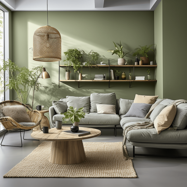 Peinture Vert De Gris Salon