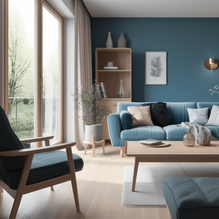 Salon bleu canard : 24 idées pour intégrer cette couleur