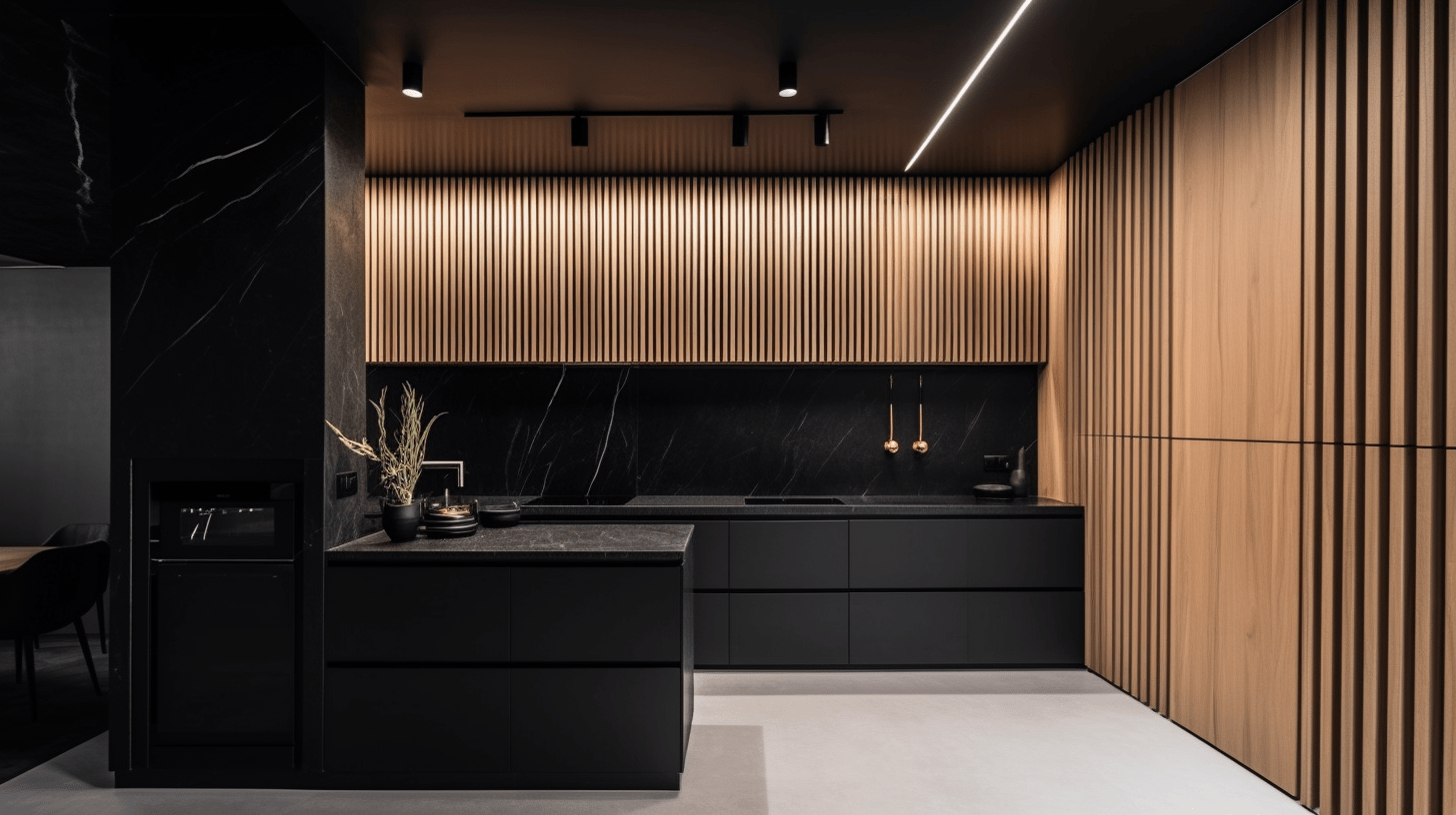 Cuisine noire et bois : un mariage parfaitement réussi