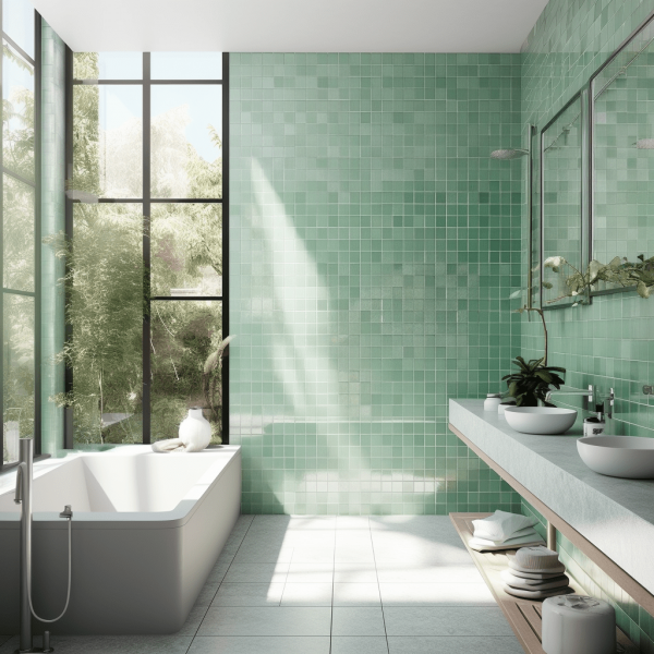 Salle de bains vert d'eau : 8 idées tendances à copier