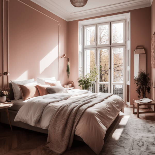Chambre rose poudré : 13 exemples tendances pour s'inspirer