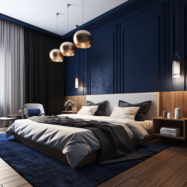 Chambre bleu nuit : 18 idées déco pour une ambiance calme