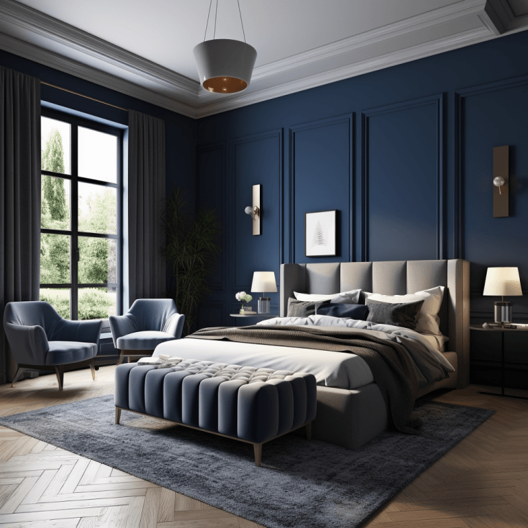 Chambre bleu nuit : 18 idées déco pour une ambiance calme