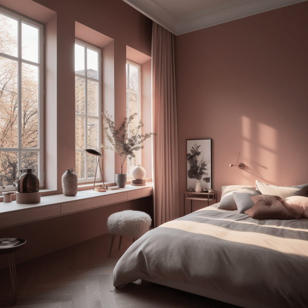 Chambre rose poudré : 13 exemples tendances pour s'inspirer