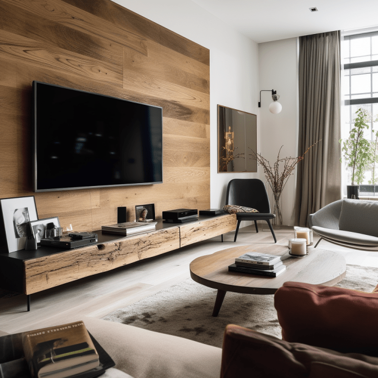 Déco mur TV en bois : 14 idées tendances et pratiques