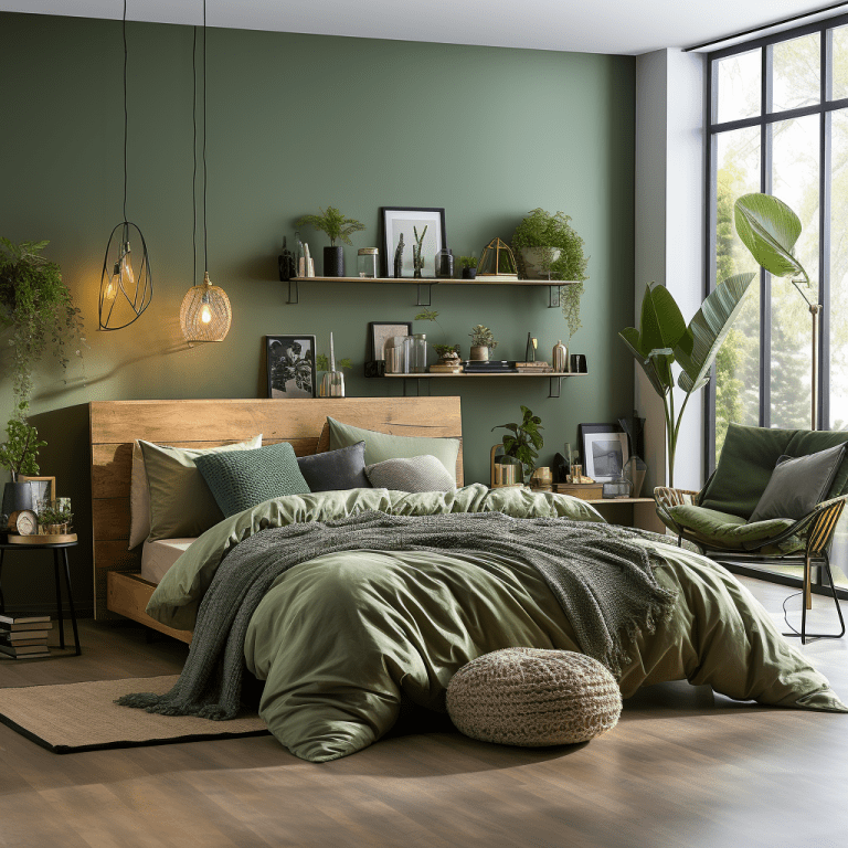 Chambre verte : 23 idées, exemples et inspirations déco