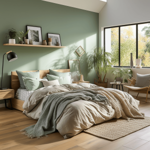 Chambre verte : 23 idées, exemples et inspirations déco