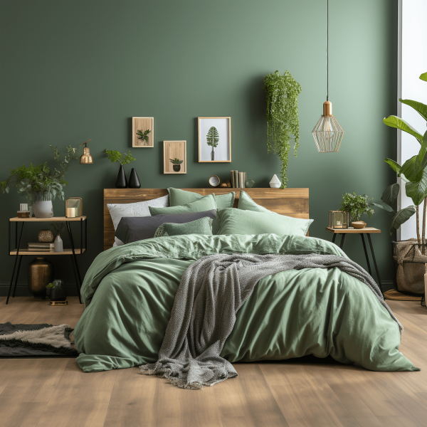 Chambre verte : 23 idées, exemples et inspirations déco