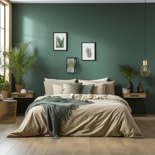 Chambre verte : 23 idées, exemples et inspirations déco