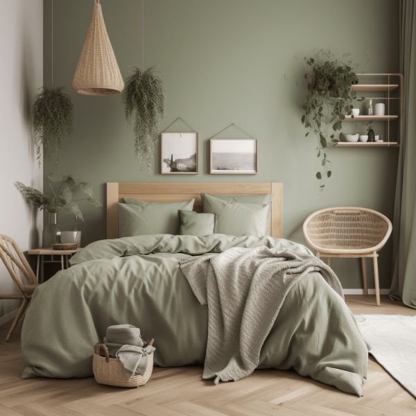 Chambre vert sauge : 13 idées tendances et déco à copier