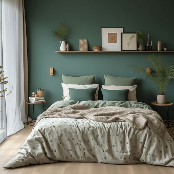Chambre verte : 23 idées, exemples et inspirations déco