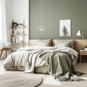 Chambre vert sauge : 13 idées tendances et déco à copier
