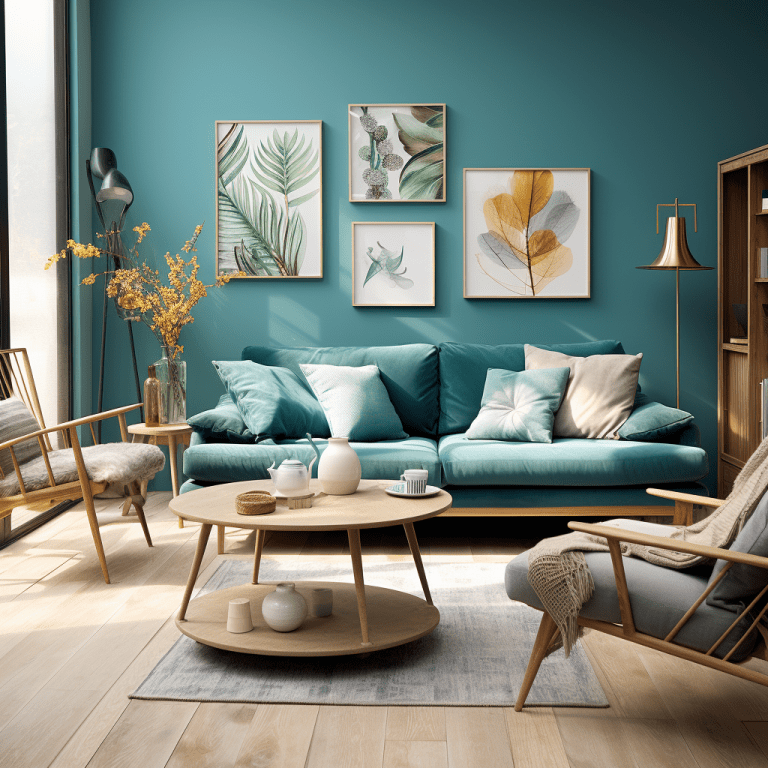 Salon bleu canard : 24 idées pour intégrer cette couleur