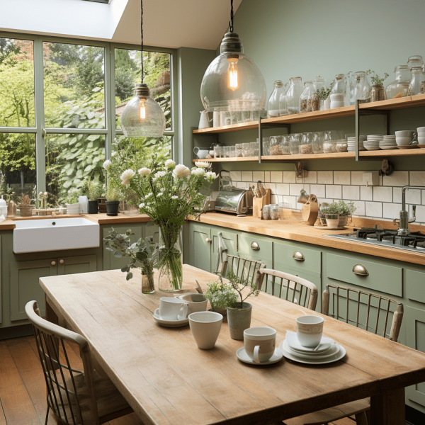 Cuisine verte : 18 idées déco pour intégrer cette couleur