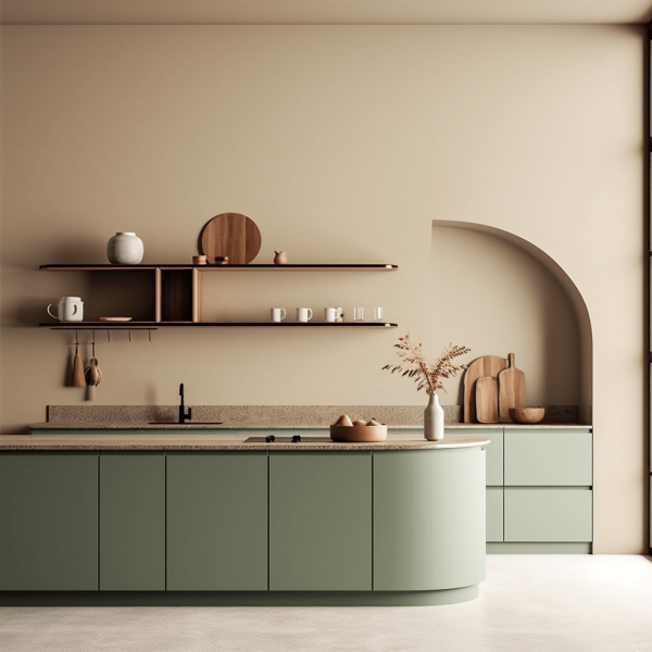 Cuisine vert amande : nos 14 idées déco et tendances