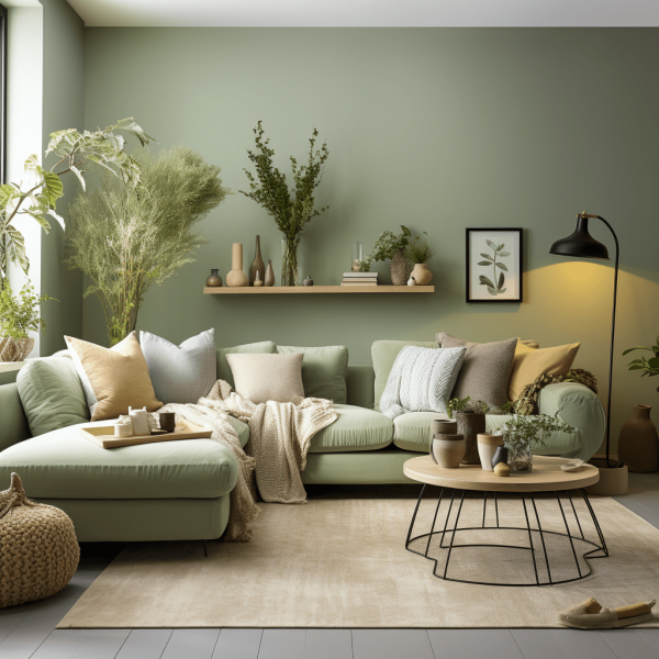 Salon vert : 17 idées déco pour créer une ambiance nature