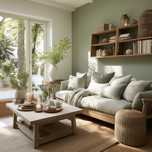 Salon vert sauge : 15 idées déco pour réussir votre espace