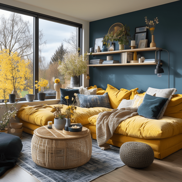 Salon bleu canard : 24 idées pour intégrer cette couleur