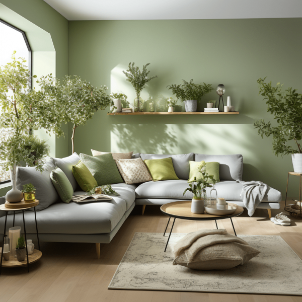Salon vert : 17 idées déco pour créer une ambiance nature