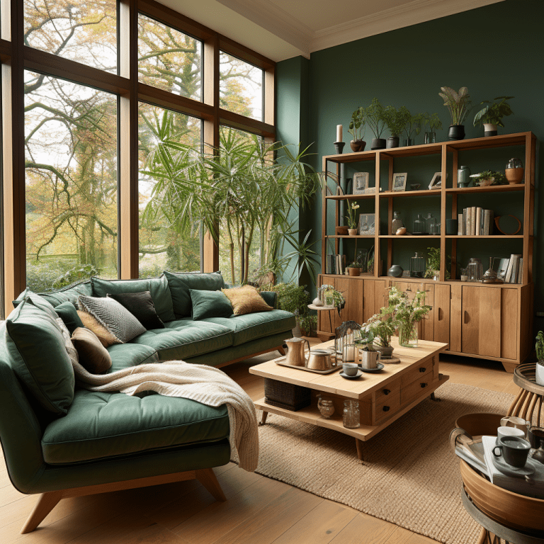 Salon vert : 17 idées déco pour créer une ambiance nature