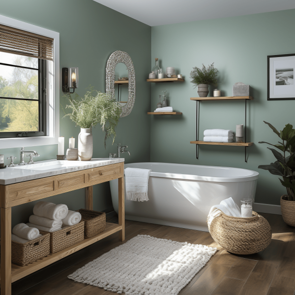 Salle de bain vert sauge : nos 17 idées déco et tendances 💚