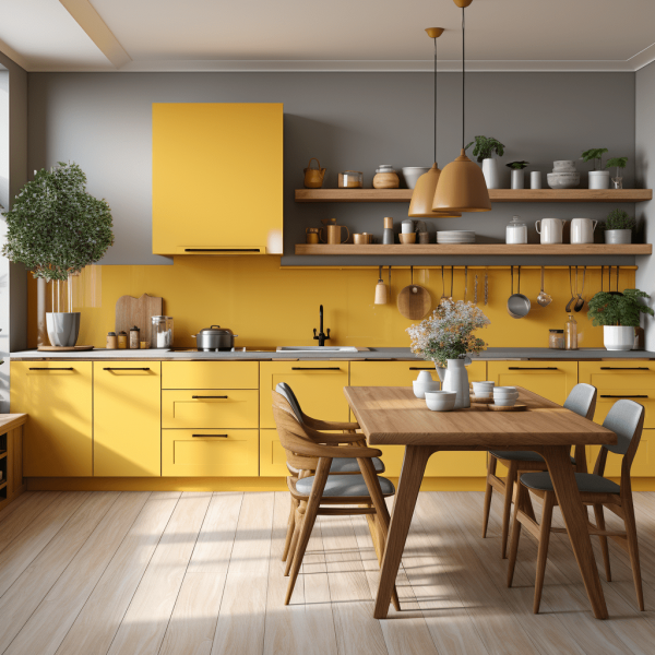 Cuisine jaune : 18 idées déco pour une cuisine lumineuse 💛