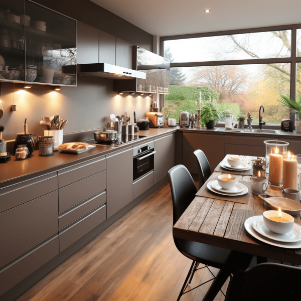 Cuisine marron : clair ou foncé, 12 idées déco et tendances