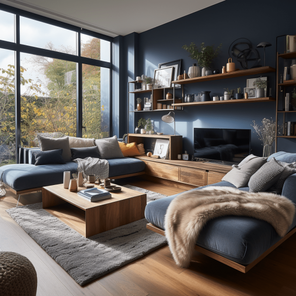 Salon bleu nuit : 19 idées tendances et intemporelles 💙