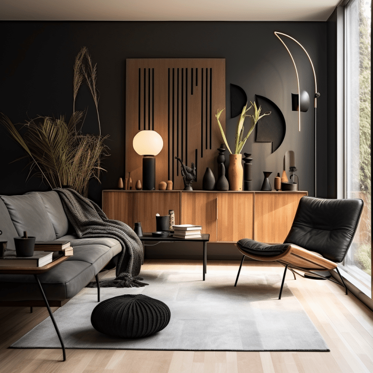 Salon noir et bois : 13 idées pour réussir sa décoration 🖤