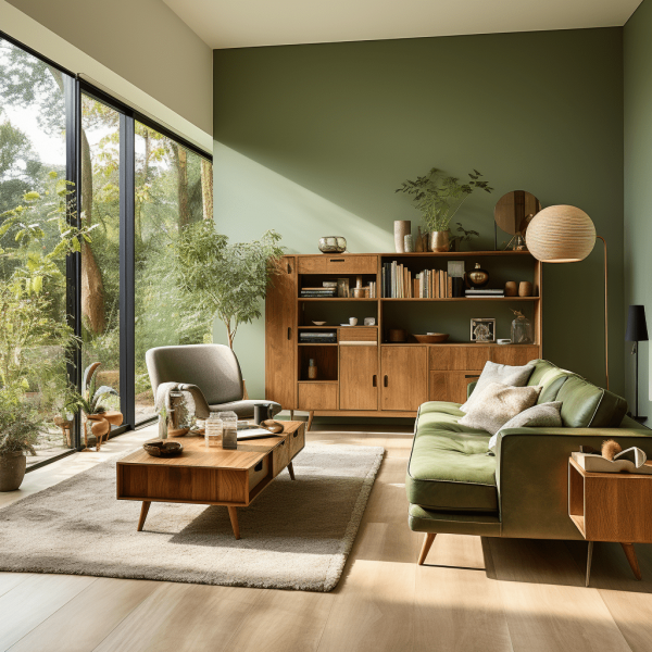 Salon kaki : 17 idées déco élégantes et modernes à découvrir