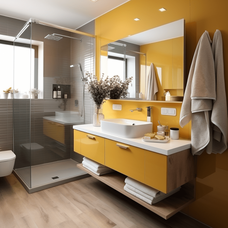 Salle de bain jaune : 17 idées pour une déco vivifiante 💛