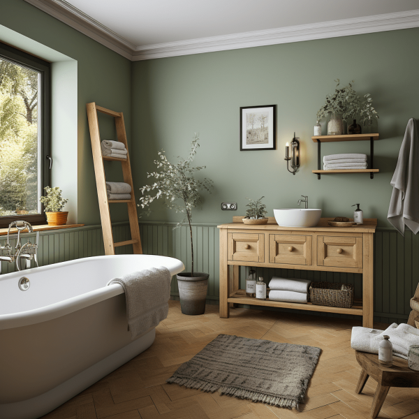 Salle de bain vert olive : 19 idées déco à découvrir