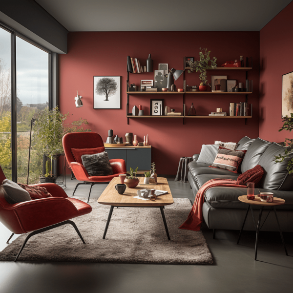 Salon rouge : 25 idées ultra tendances avec cette couleur