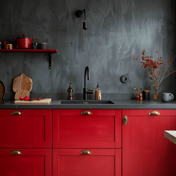 Cuisine rouge : quelle couleur pour ses murs